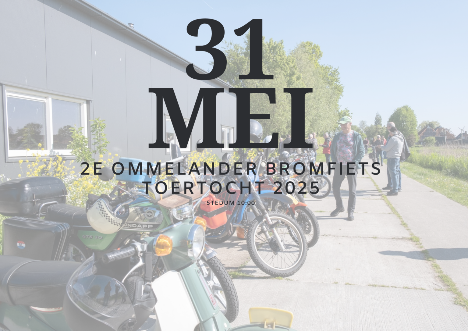 2e Ommelander bromfietstoertocht Stedum - Brommerritten.nl